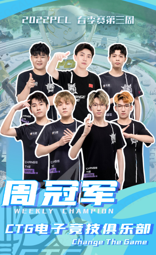 2022 PCL春季赛常规赛第三周战罢，CTG战队新王登顶周冠_资讯_360游戏